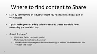Meddle guide for new community accounts | PPT