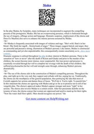 Medea Essay | PDF