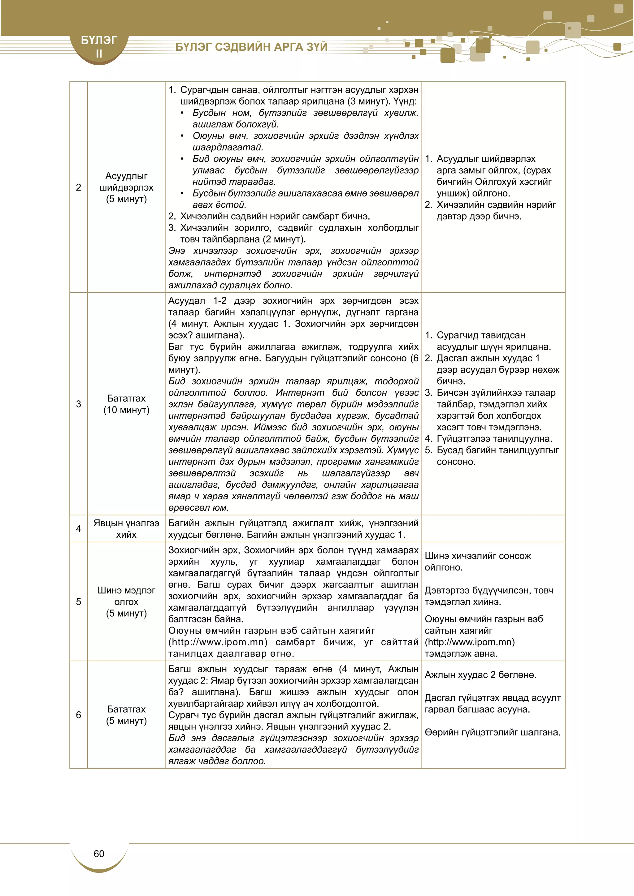Medeelliin technology bagsh ix final | PDF