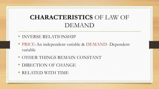 demand- managerial economics. | PPTX