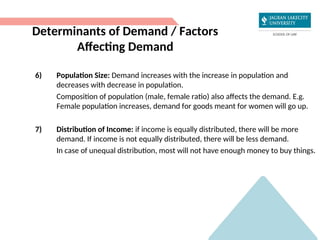 Demand and the Law of Demand its uses... | PPT