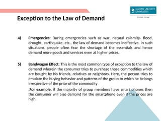 Demand and the Law of Demand its uses... | PPT