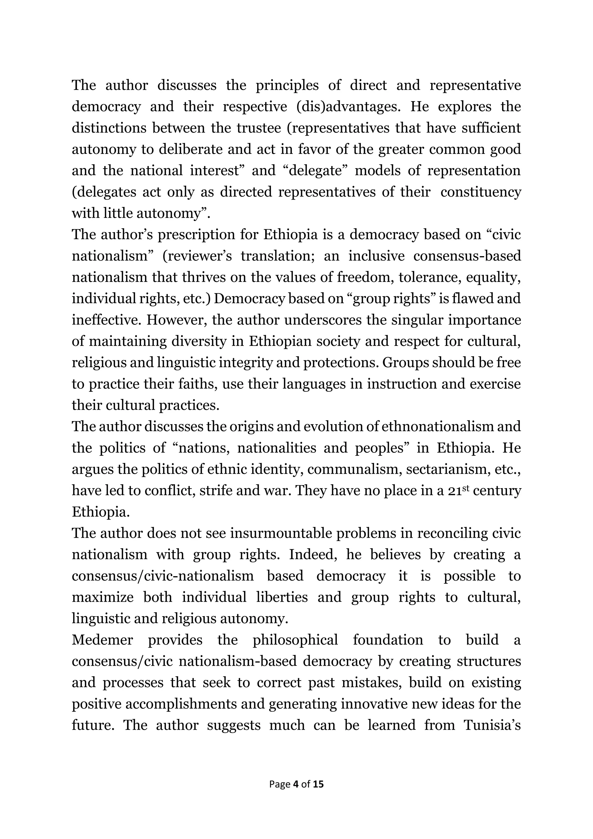 Medemer dr abiy ahmed's book review part two | PDF