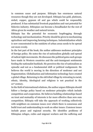 Medemer dr abiy ahmed's book review part two | PDF