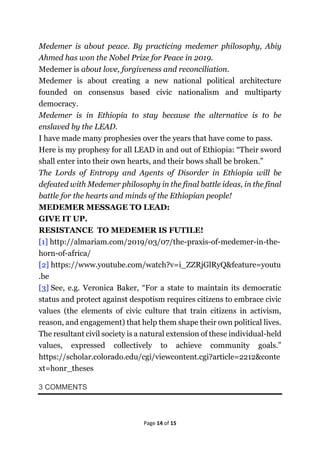 Medemer dr abiy ahmed's book review part two | PDF