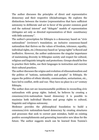 Medemer dr abiy ahmed's book review part two | PDF