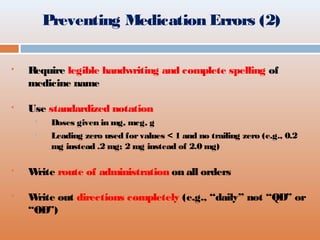Medication errors in Pediatrics | PPT