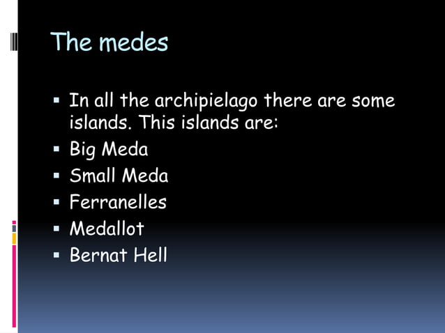 Medes islands | PPT