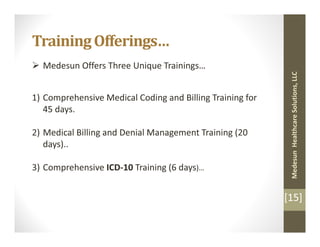 Medesun icd 10 coding franchisee | PDF