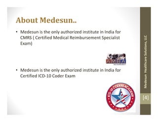 Medesun icd 10 coding franchisee | PDF