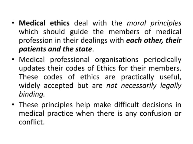 Medical Ethics and Professional Misconduct | PPTX | Medical Health