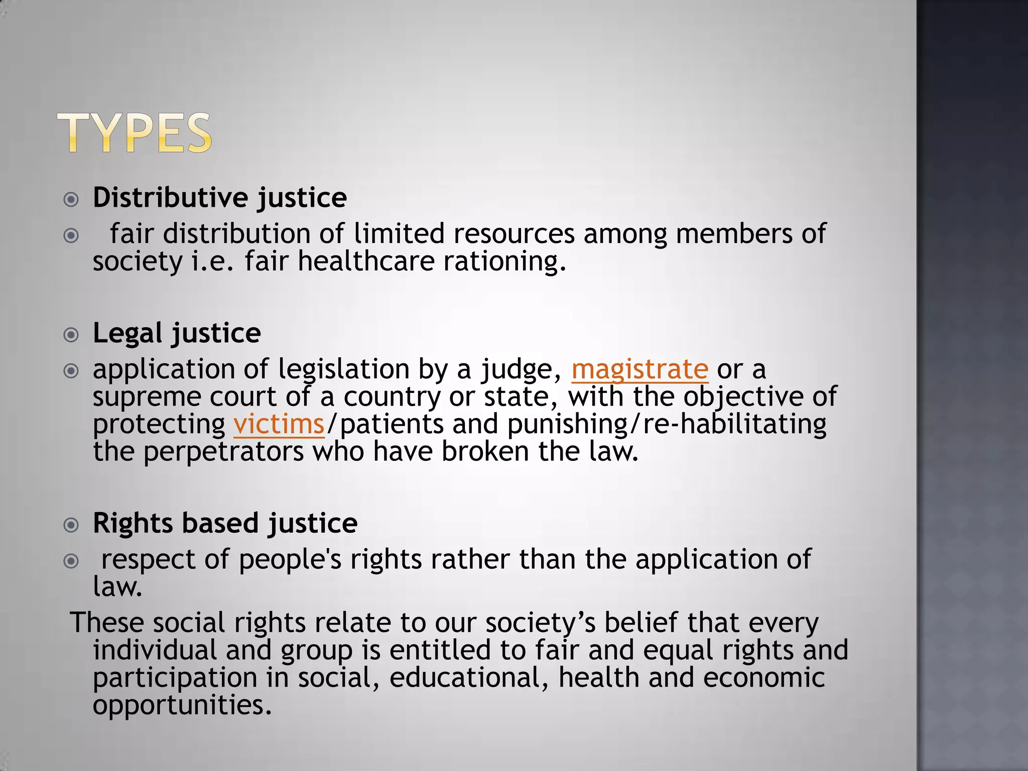 Med ethics justice & resources by dr najeeb | PPTX
