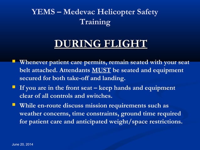 Medevac Safety - Helecopter | PPT