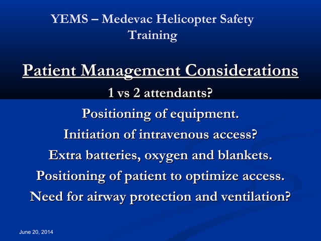 Medevac Safety - Helecopter | PPT