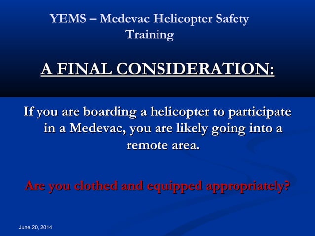 Medevac Safety - Helecopter | PPT