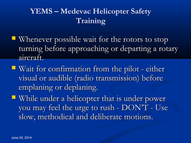 Medevac Safety - Helecopter | PPT
