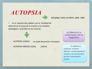 Med Forense ii tipos de autopsia en Medicina Legal | PDF