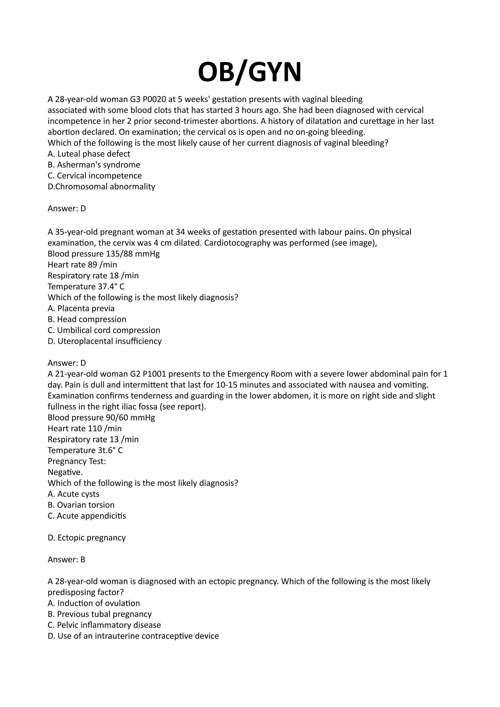 MedGard - OBGYN for SMLE Exam presentation | PDF