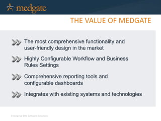 Medgate Occupational Health and Safety Software - Overview | PPTX
