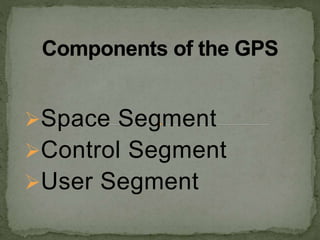 GPS system and its application in mining | PPT
