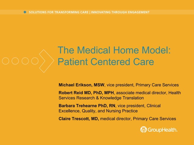 The Medical Home Model: Patient Centered Care | PPT