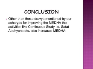 Medhya rasayan | PPTX