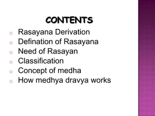 Medhya rasayan | PPTX