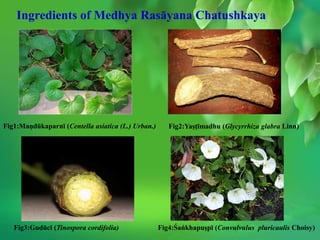 Medhya Rasayana Chathuskaya | PPTX | Hinduism | Religion & Spirituality