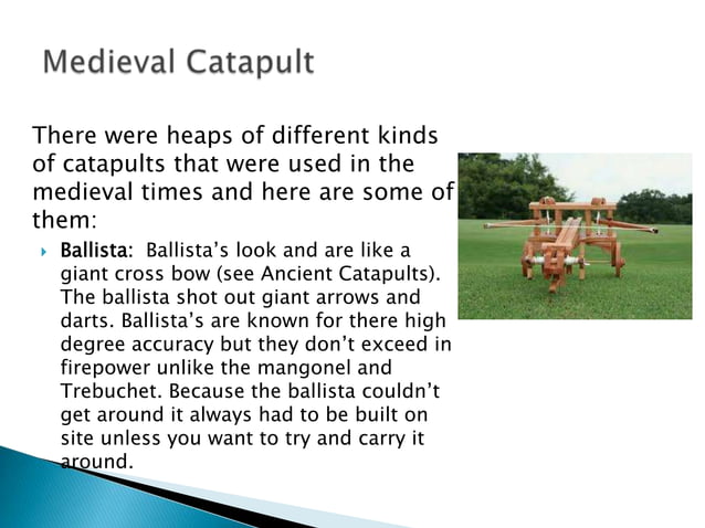 Medi eval catapult | PPTX