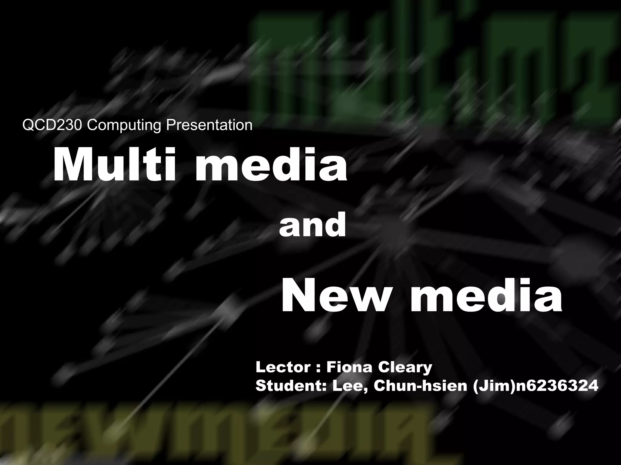 New Media & Multimedia | PDF