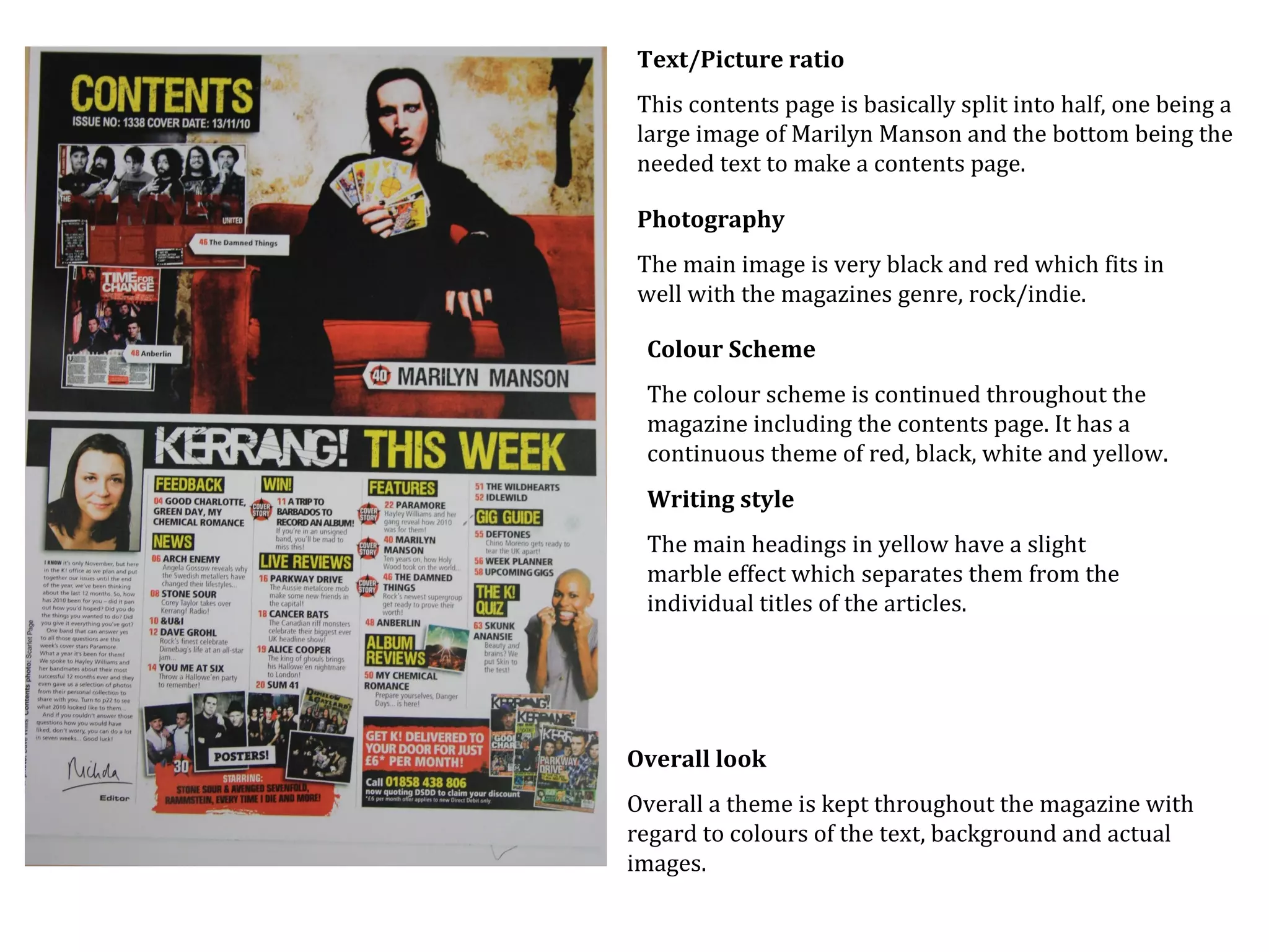 Existing music magazine analysis | PPT