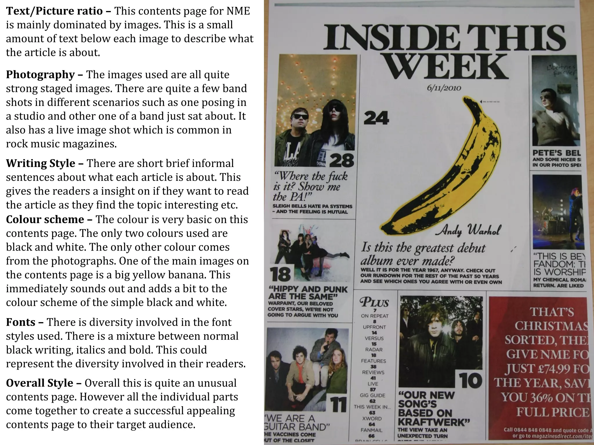 Existing music magazine analysis | PPT