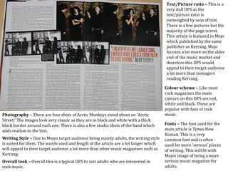 Existing music magazine analysis | PPT