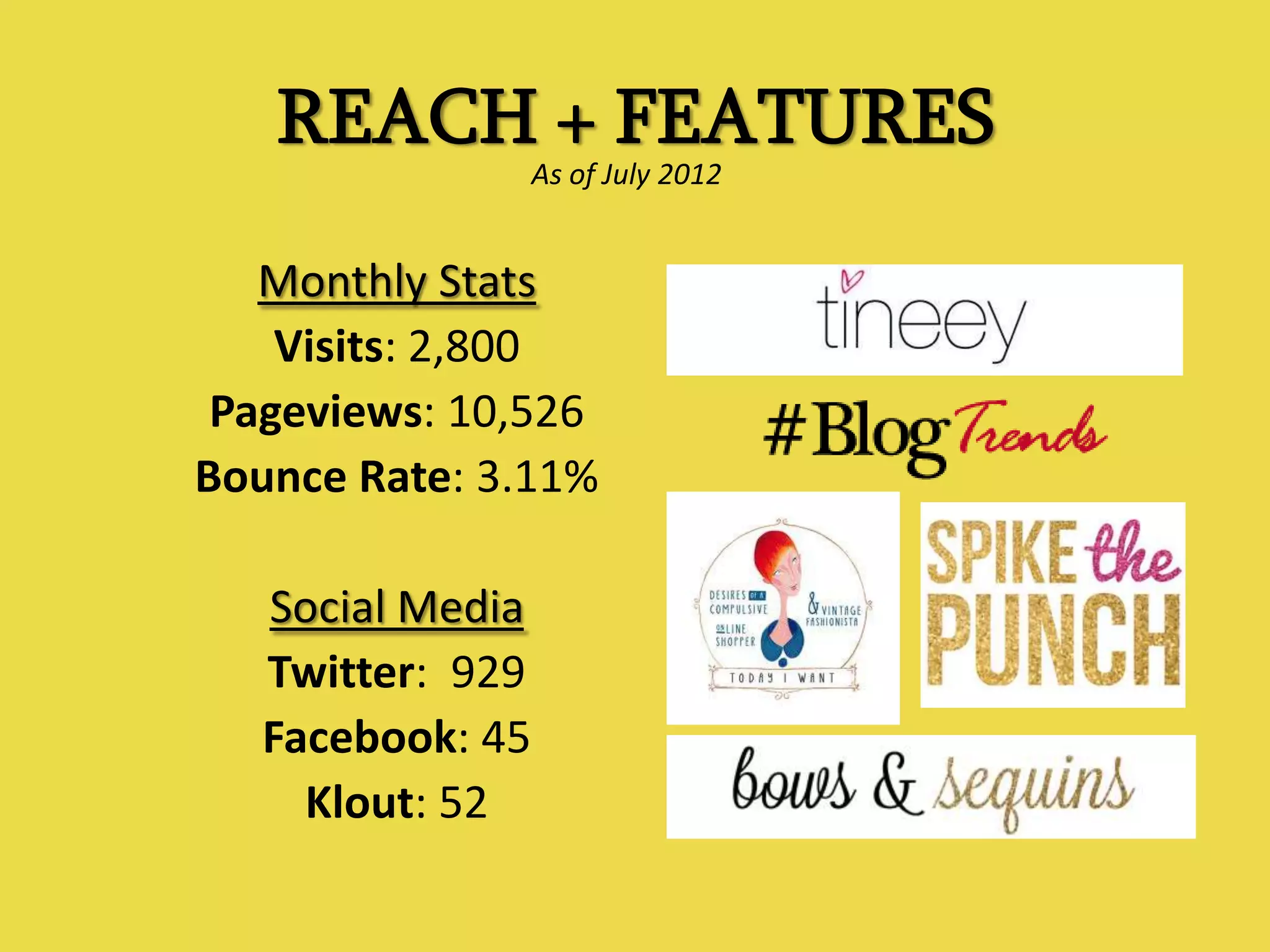 Black + Blonde Media Kit | PPTX