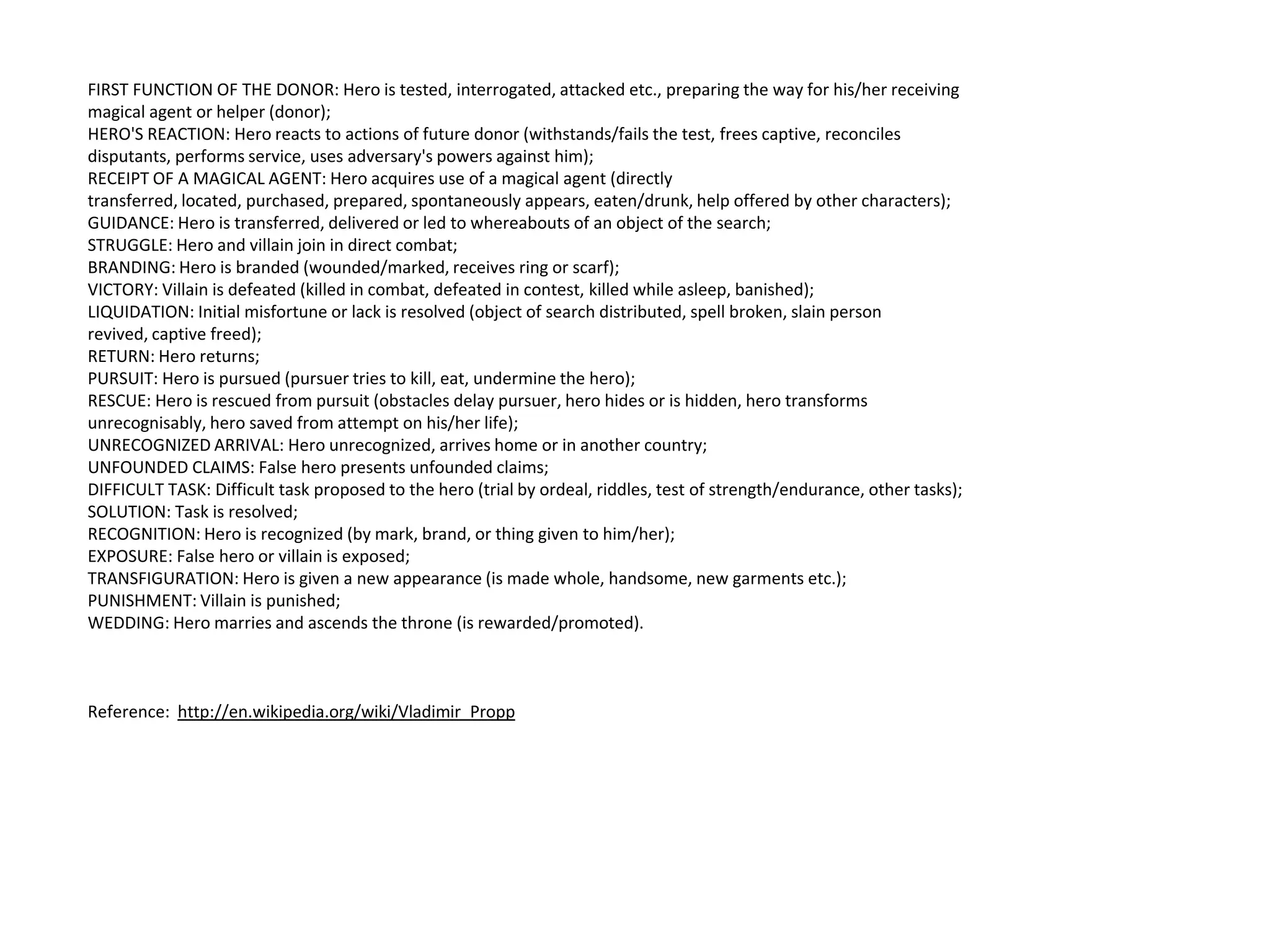 Vladimir Propp | PPTX | Roleplaying Games | Games and Puzzles