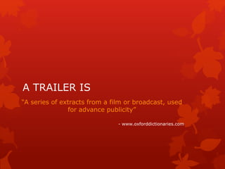 Film Trailers | PPT