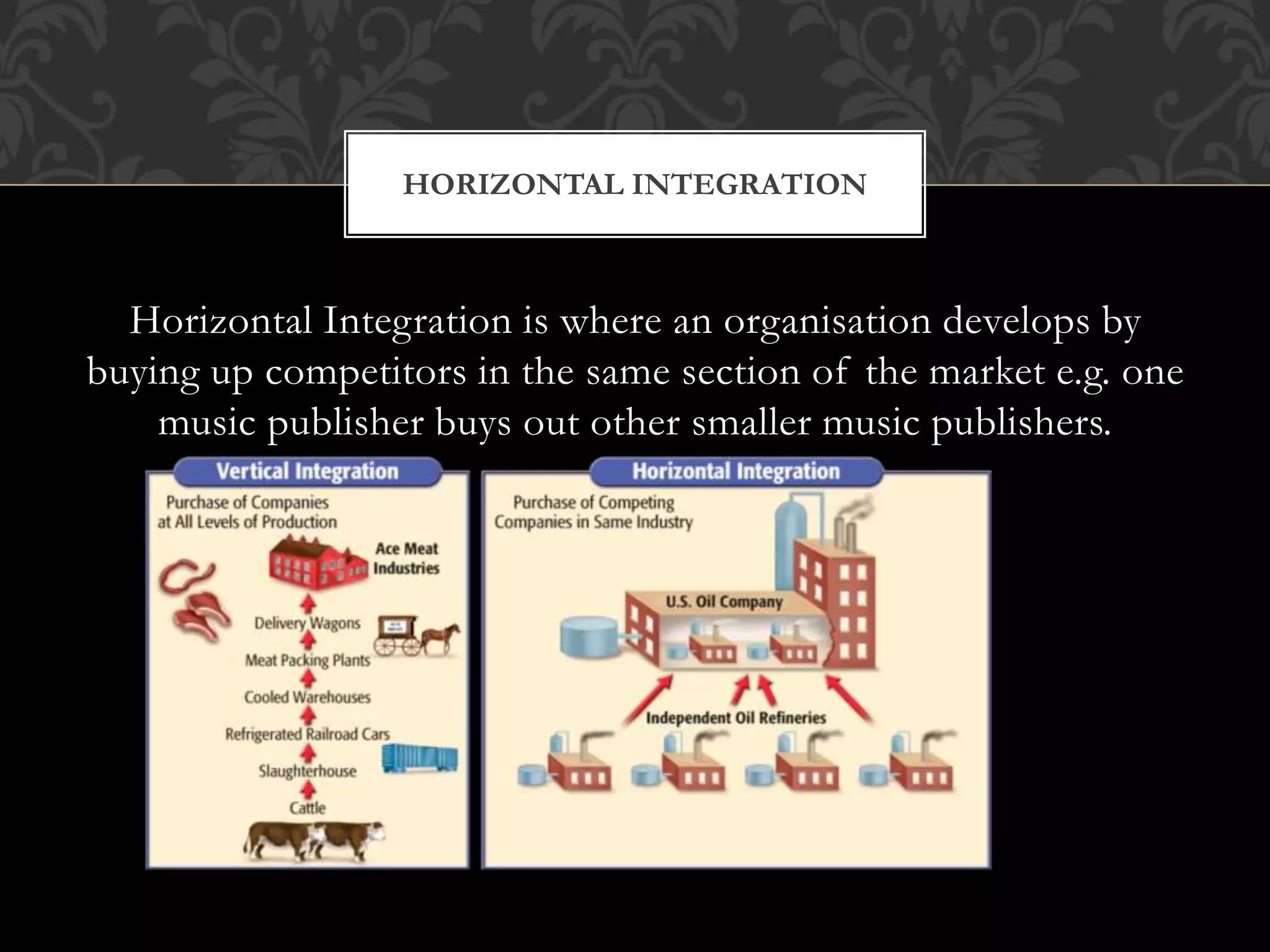 Horizontal and vertical integration | PPTX