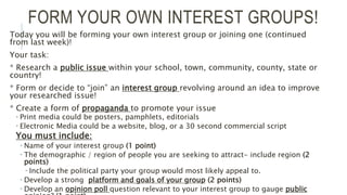 Media. interest groups. public issues slides | PPTX