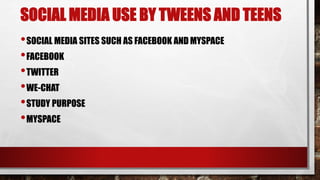 impacts of media on youth | PPTX