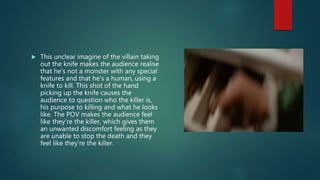 Opening Scenes Of Slasher Films | PPTX