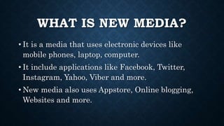 Types of Media | PPTX
