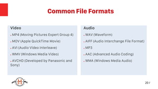 Basics of Media | Types of Media | Units in Media | Software in Media ...