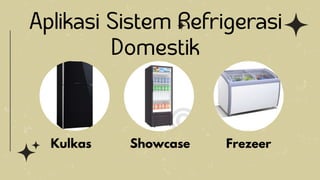 Sistem dan instalasi refrigerasi kelas XI | PPTX