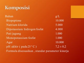 belajar membuat media pertumbuhan mikrobia | PPTX