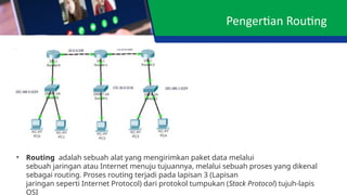 MATERI ADMINISTRASSI INFRASTRUKTURJARINGAN ROUTING STATIK | PPTX