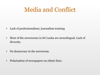 Media and Conflict Transformation | PPT