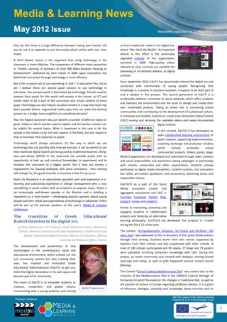 Greek Educational RadioTelevision in the digital era - Media and-learning-news | PDF