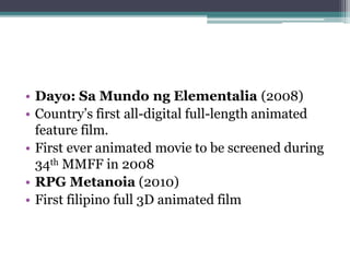 media-based design in the Philippines | PPTX | Movies | Entertainment