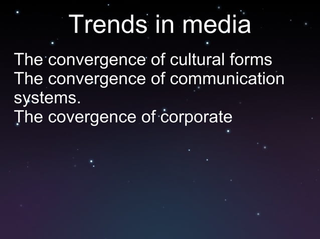 media convergence | PPT