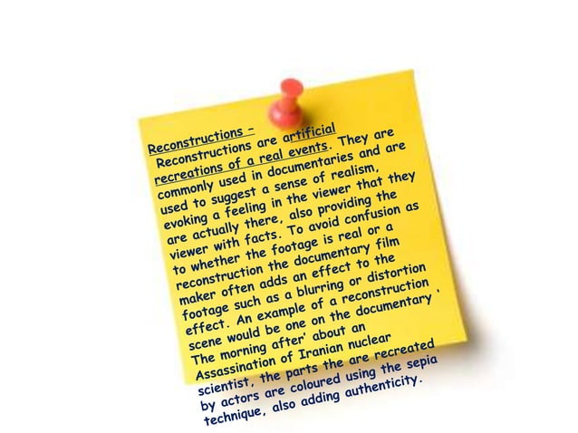 Media. documentary code and conventions | PPTX